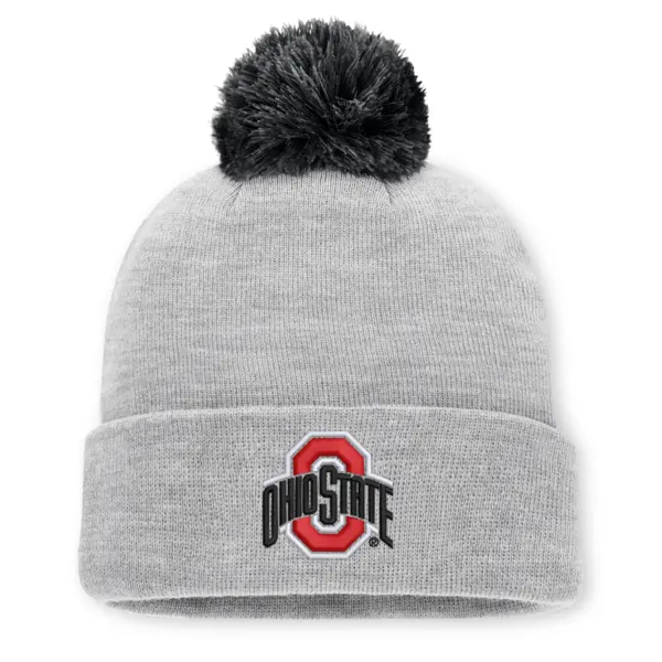 Nike Ohio State Peak College Cuffed Beanie - Grey