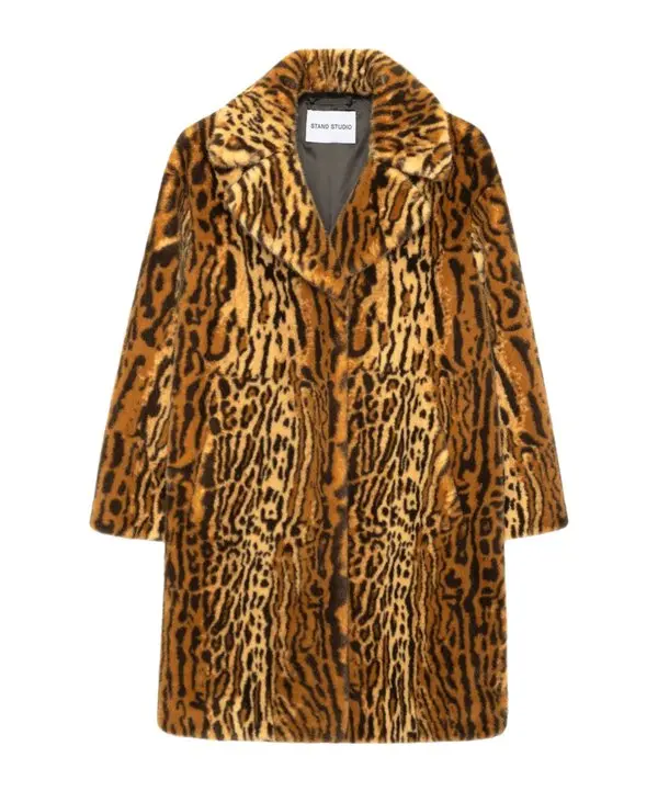STAND STUDIO Leopard Print Coat