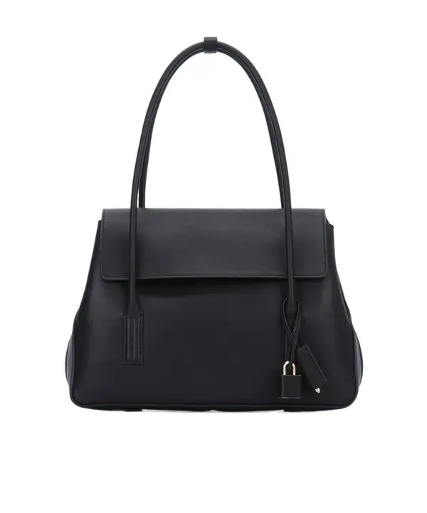 TOM FORD Padlock-detail Leather Tote Bag - Black