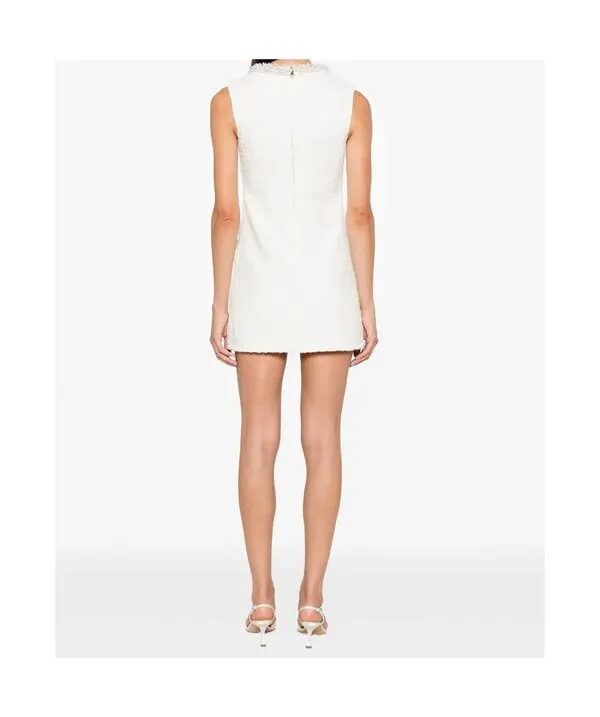 SELF-PORTRAIT Faux Pearl-embellished Mini Dress
