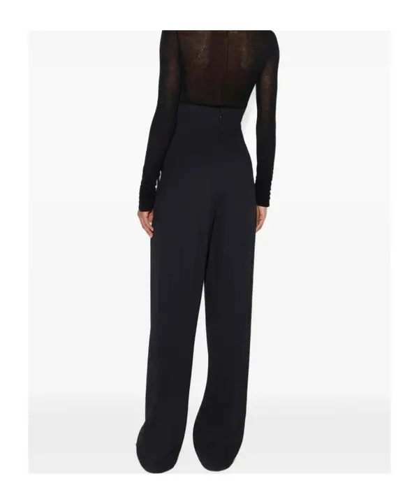 Elisabetta Franchi Flowing Gabardine Trousers