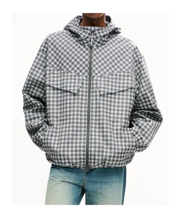 Kenzo Checks' Windbreaker In Recycled Polyester