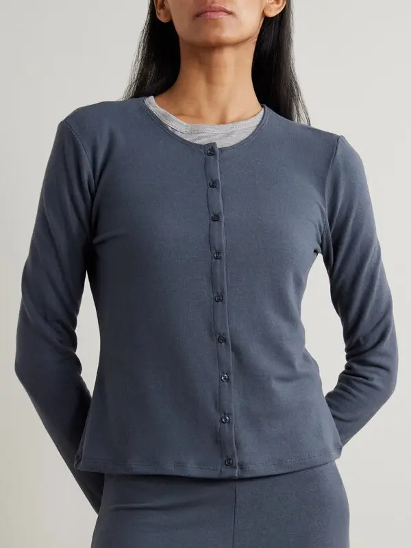 LESET Lauren Jersey Cardigan