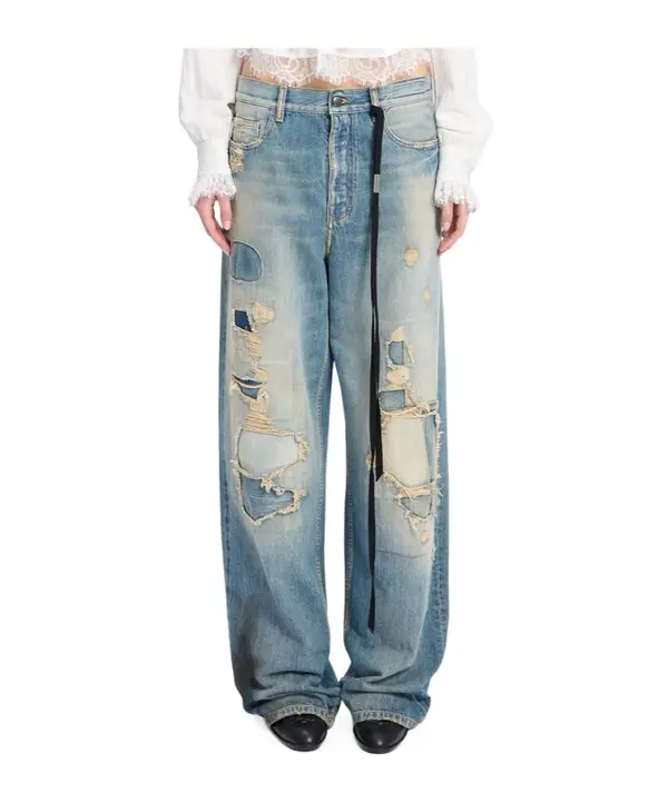ANN DEMEULEMEESTER Jakoba Straight-leg Jeans - Blue