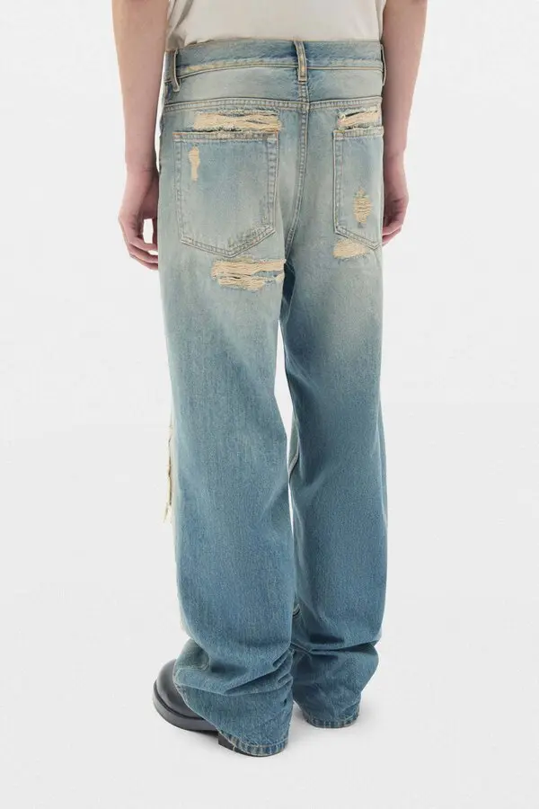 ANN DEMEULEMEESTER Evan 5-pockets Straight Leg Loose Trousers