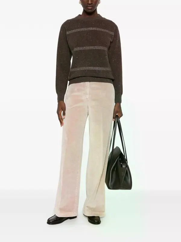 Peserico Corduroy Wide-leg Trousers