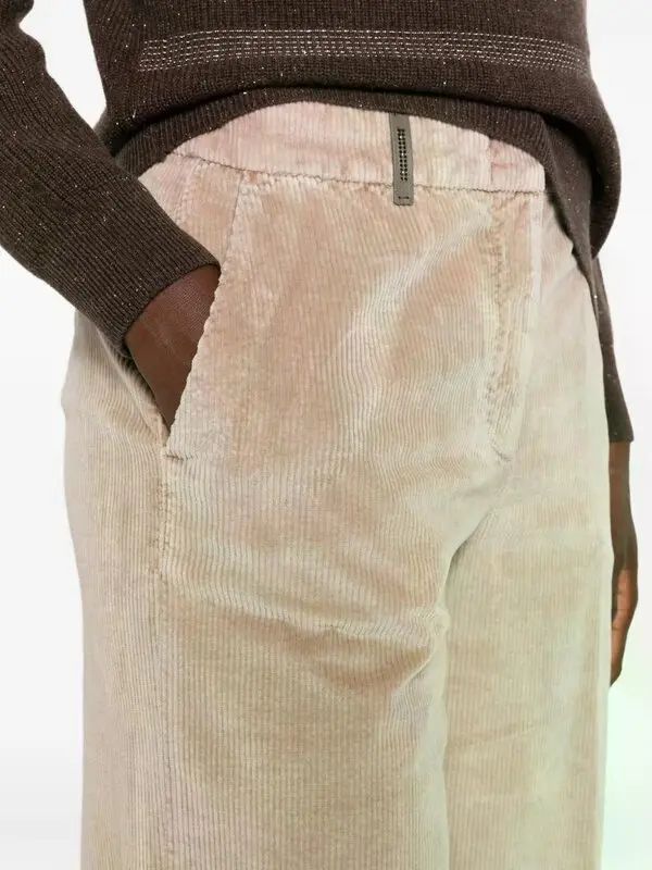 Peserico Corduroy Wide-leg Trousers