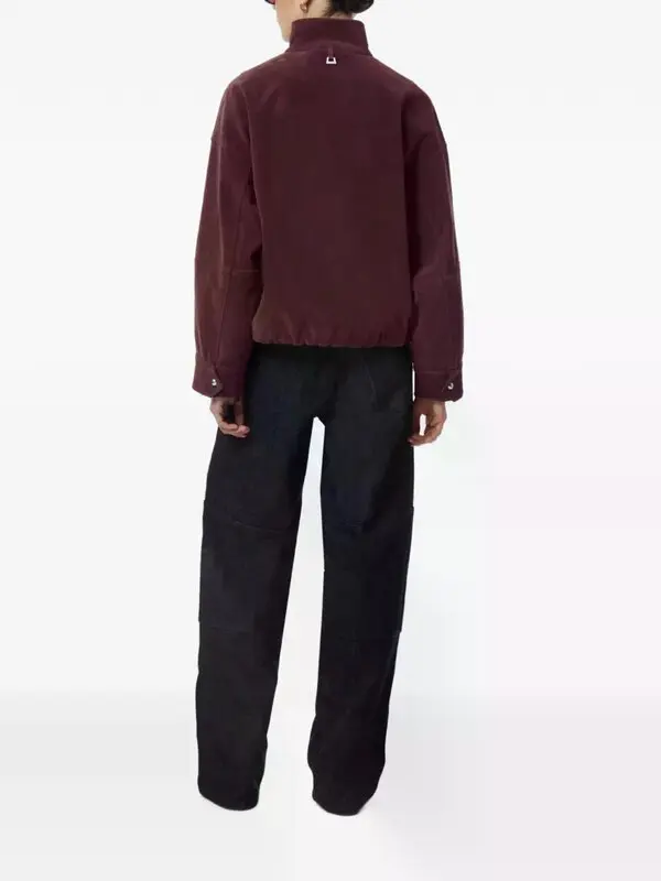 Apparis Kate Faux-suede Bomber Jacket - Red