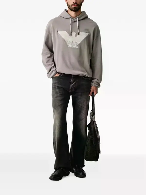 Emporio Armani Logo-embroidered Hoodie