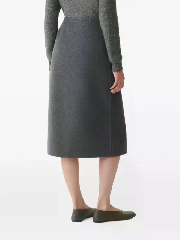 Fabiana Filippi Feather-trim Wrap Midi Skirt