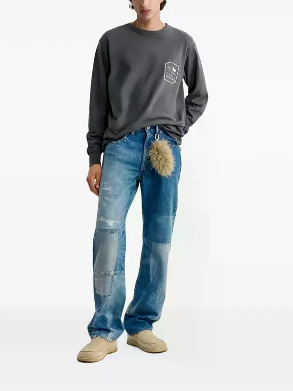 Maison Kitsuné Logo-print Long-sleeve T-shirt