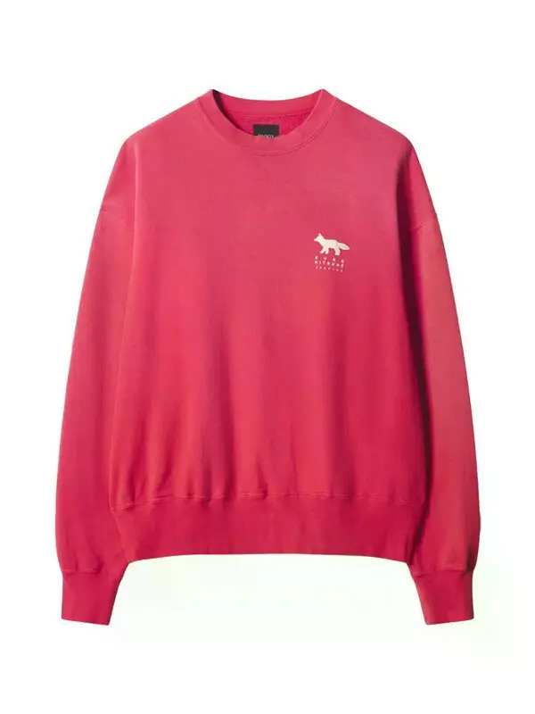 Maison Kitsuné X Kuro Logo-print Sweatshirt - Red