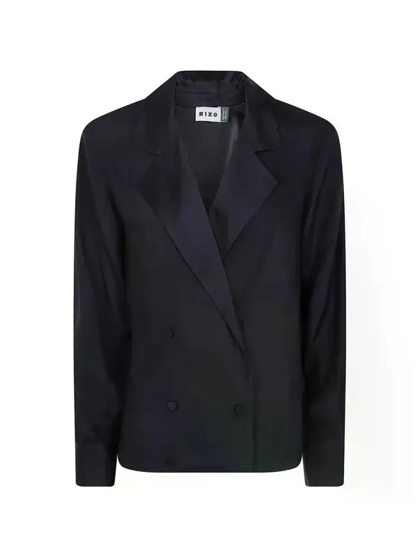 Rixo Notch-lapel Double-breasted Blazer