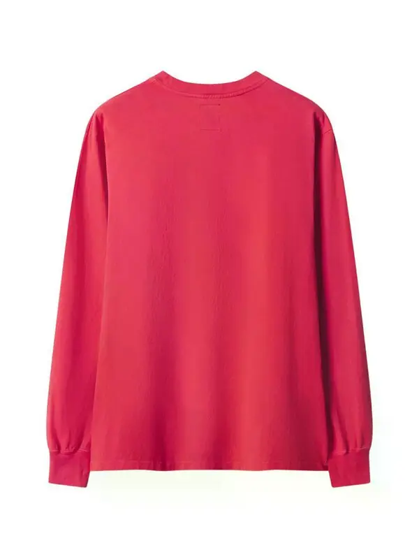 Maison Kitsuné Slogan-print Long-sleeve T-shirt