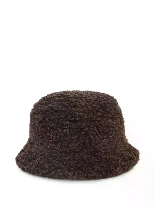 Apparis Amara Bouclette Bucket Hat - Brown