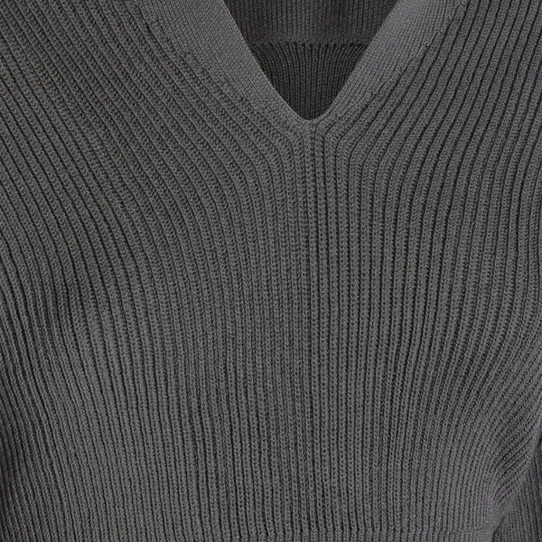 Rick Owens Dracu Cropped V-neck Jumper - No