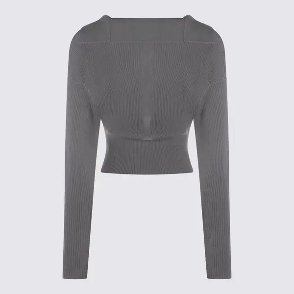 Rick Owens Dracu Cropped V-neck Jumper - No