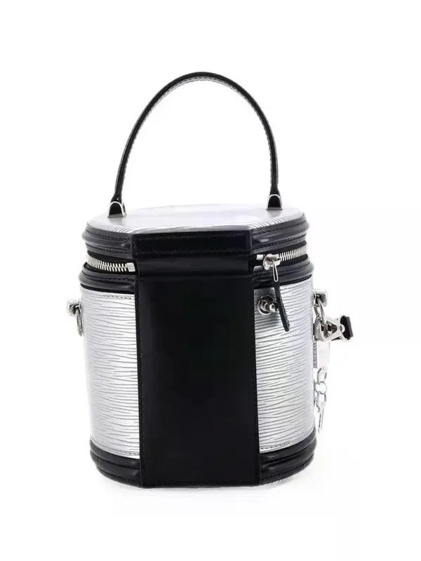 LOUIS VUITTON Cannes Handbag Epi Leather Satchel - Silver