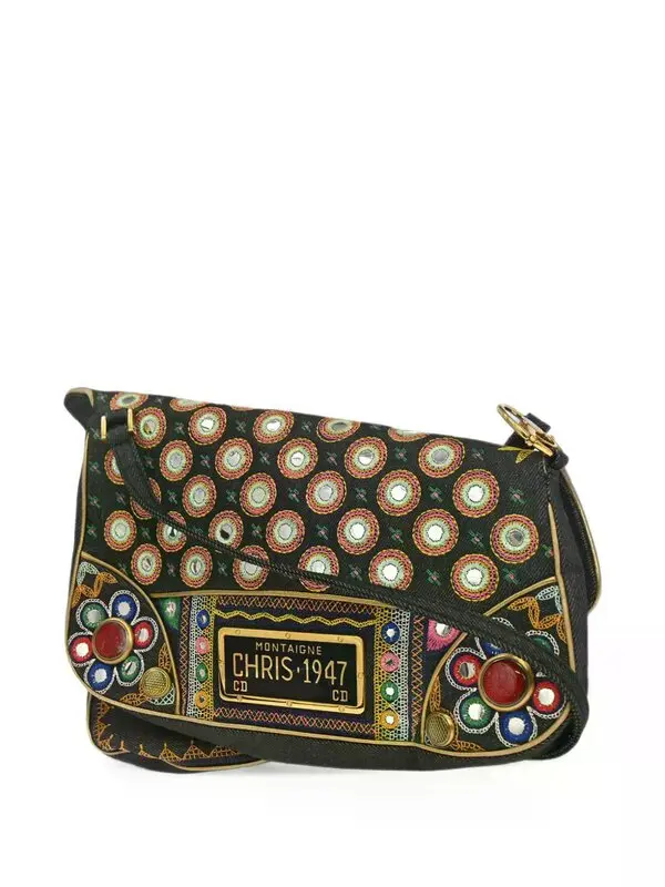 Dior X John Galliano 2001 Embroidered Shoulder Bag