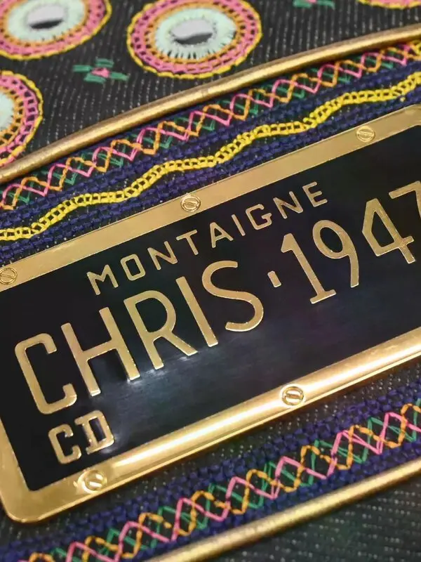 Dior X John Galliano 2001 Embroidered Shoulder Bag
