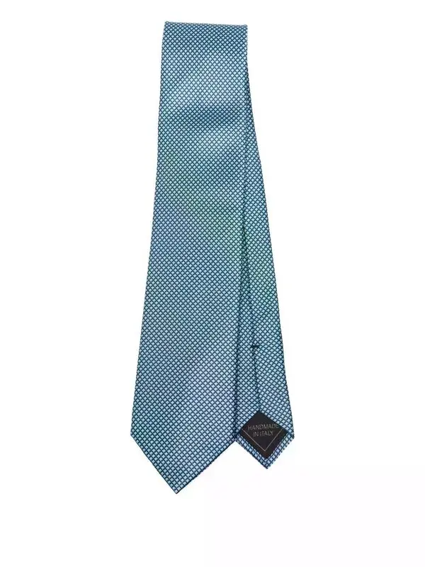 Brioni Geometric-pattern Silk Tie