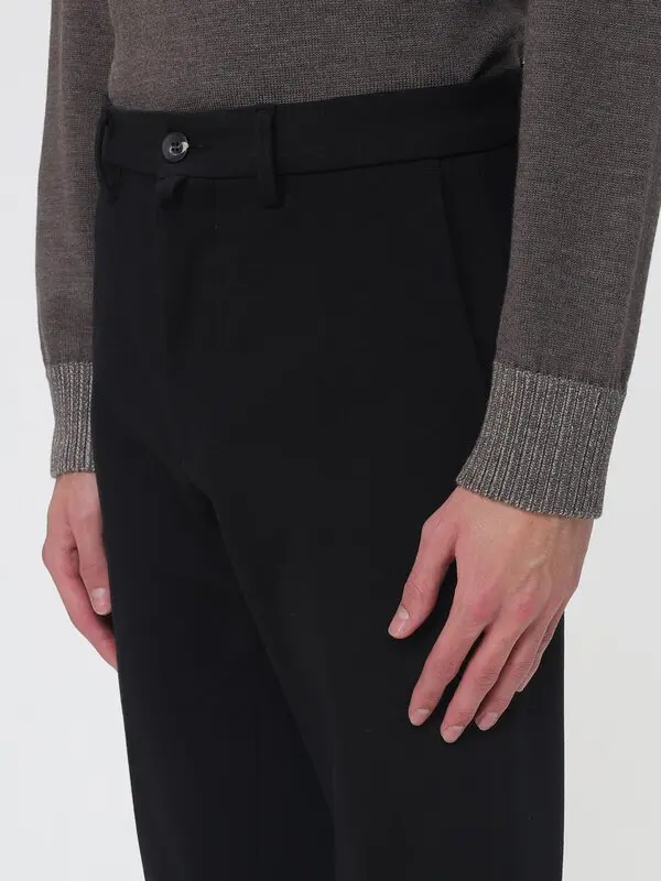 SIVIGLIA Mid-rise Slim Fit Technical Jersey Trousers With Pockets - Black