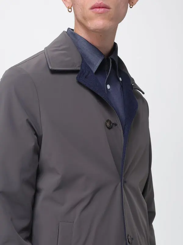 Luciano Barbera Reversible Wool And Cashmere Shirt Jacket - Blue