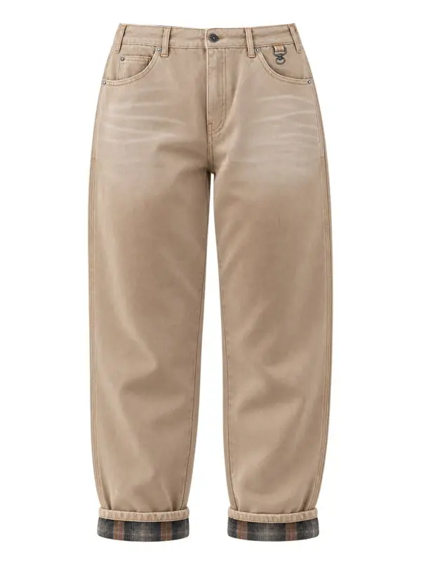 GOLDEN GOOSE Jeans Con Dettaglio Check