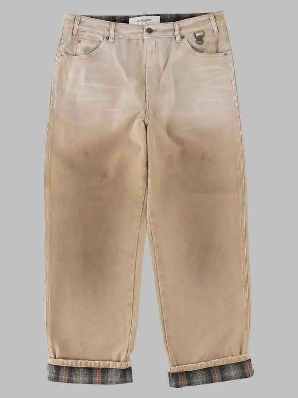 GOLDEN GOOSE Jeans Con Dettaglio Check