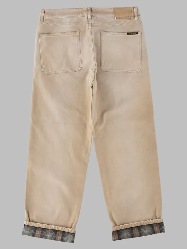 GOLDEN GOOSE Jeans Con Dettaglio Check