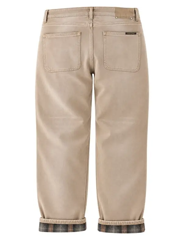 GOLDEN GOOSE Jeans Con Dettaglio Check