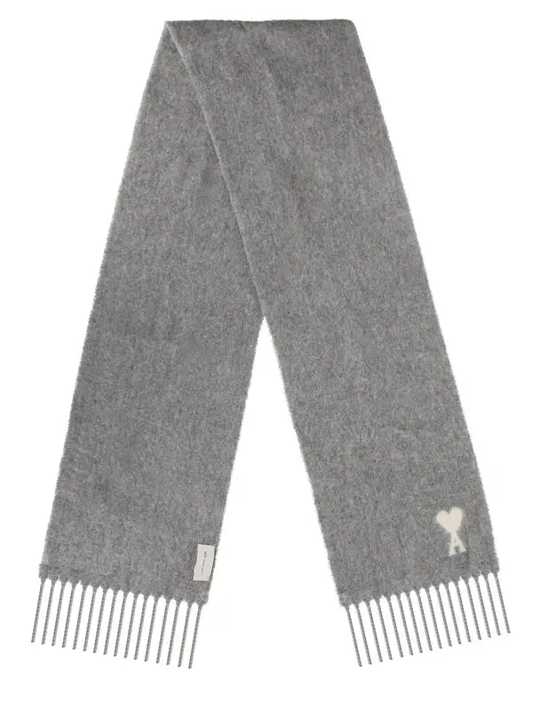 AMI Paris Sciarpa Con Logo