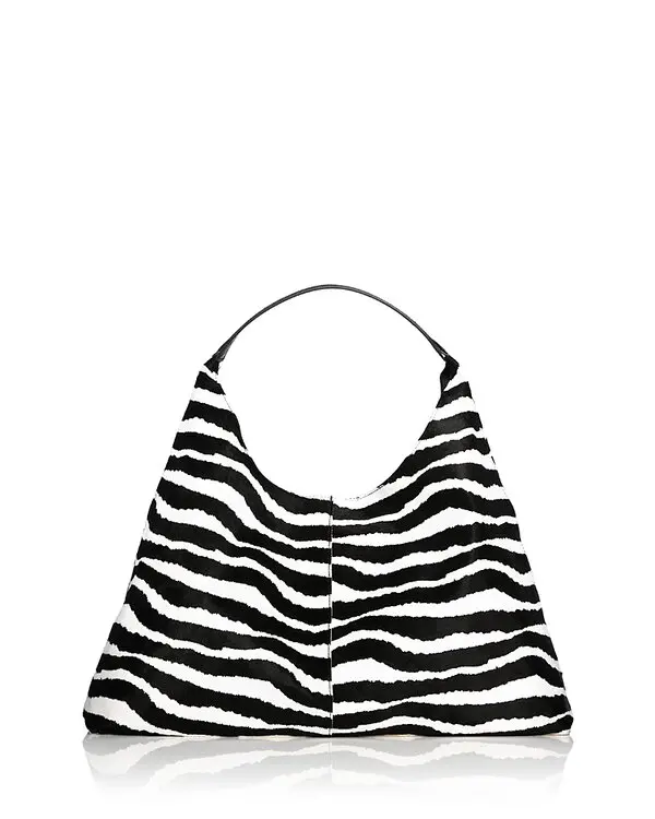 Aqua Large Print Calf Hair Shoulder Bag Exclusive