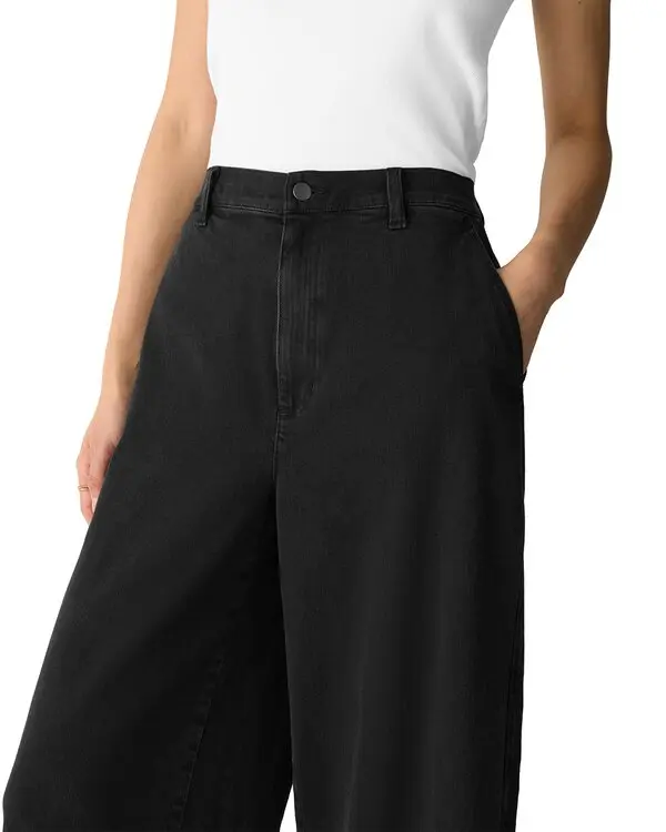 Eileen Fisher Cotton Blend Denim Trousers
