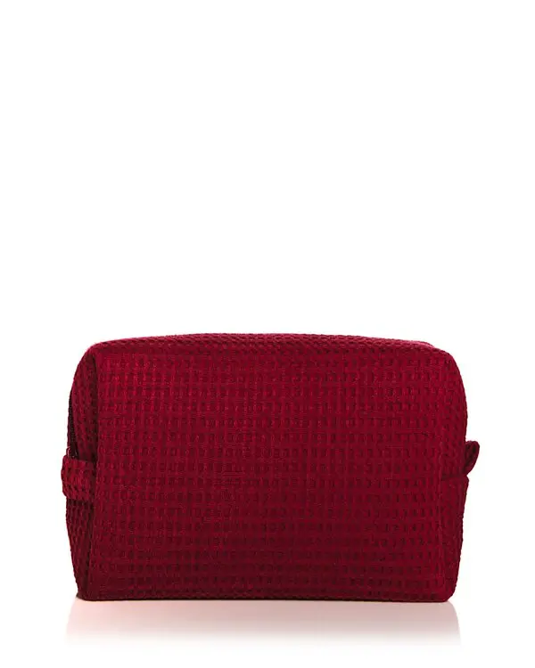 ABBODE Waffle Cotton Blend Pouch - Fig