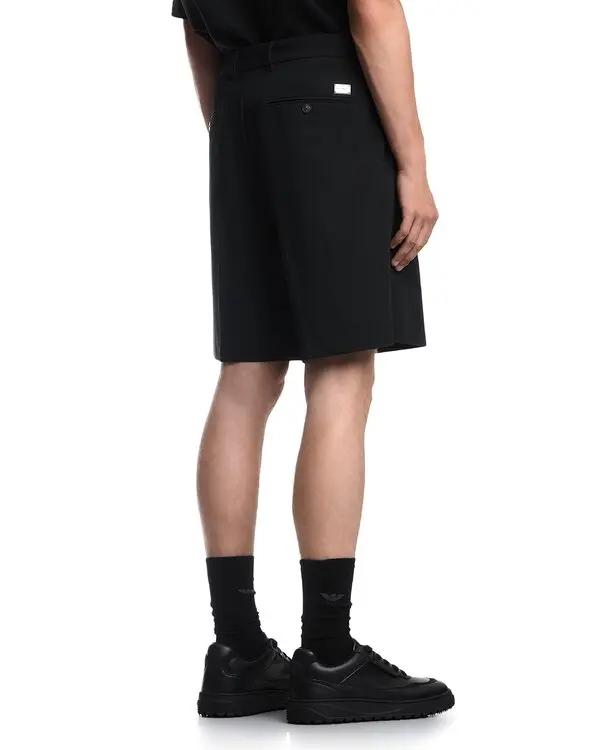 Emporio Armani Seersucker Down Bermuda Shorts