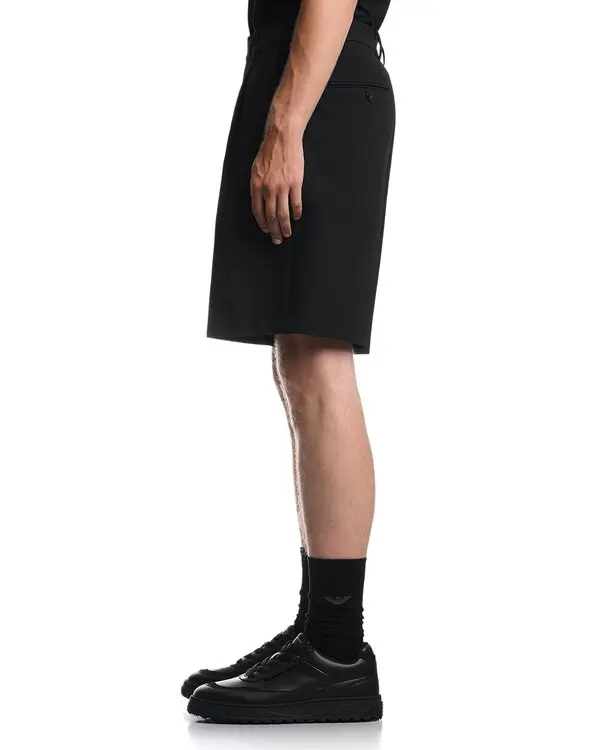 Emporio Armani Seersucker Down Bermuda Shorts