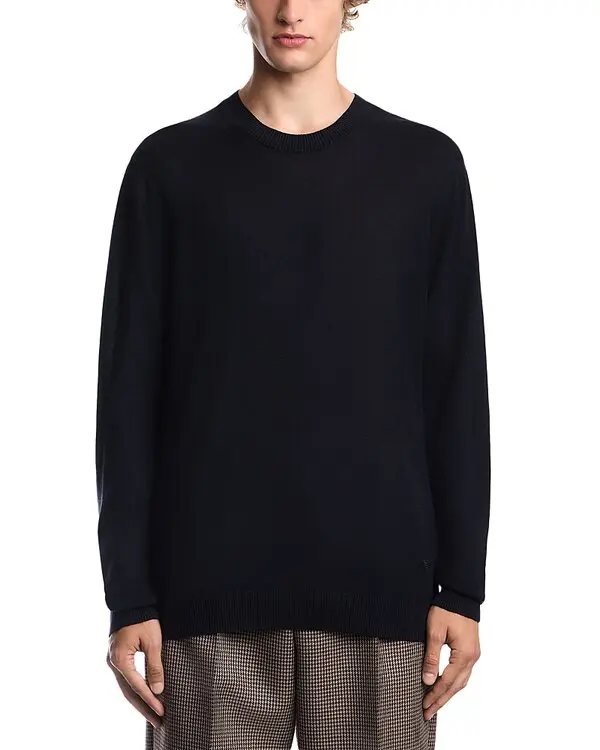 Emporio Armani Silk & Cashmere Pullover Crewneck Sweater