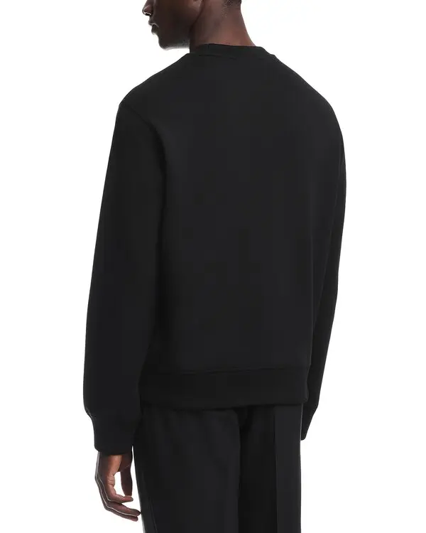 Emporio Armani Cotton Blend Ea Logo Crewneck Sweatshirt