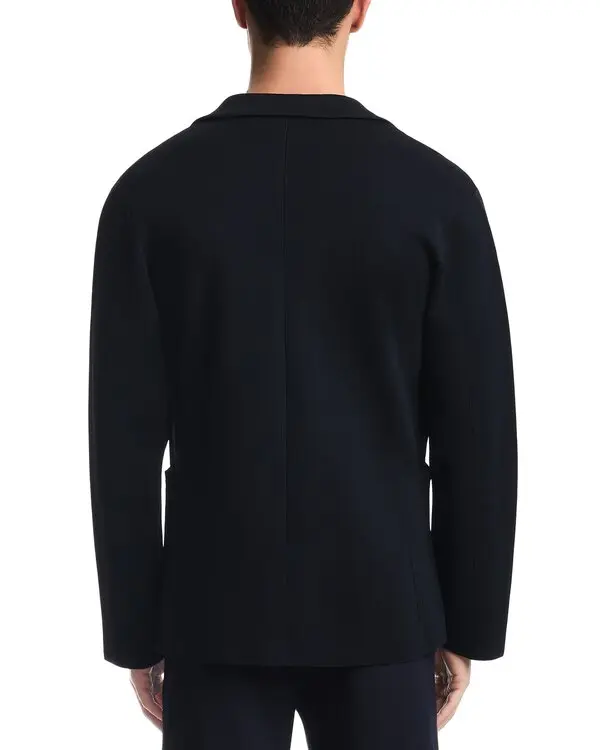 Emporio Armani Milano Stitch Textured Two Button Blazer