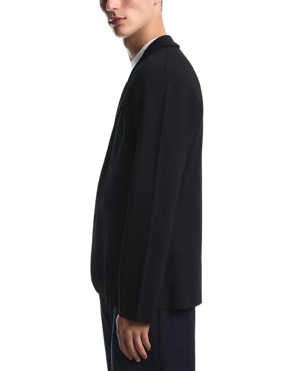 Emporio Armani Milano Stitch Textured Two Button Blazer