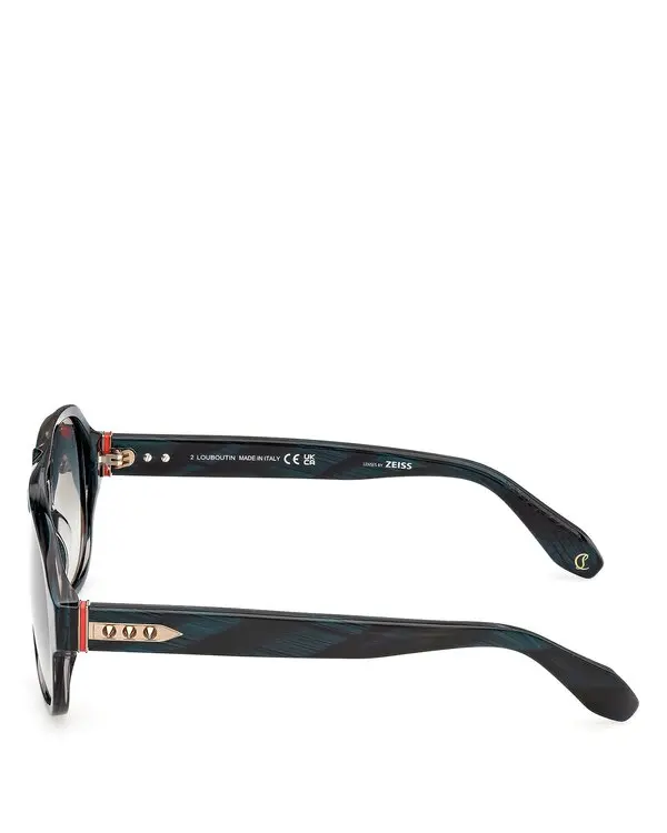CHRISTIAN LOUBOUTIN Pilot Sunglasses, 58mm