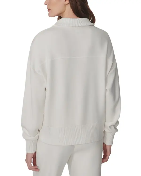 Varley Bronya Button Placket Sweatshirt - Pristine