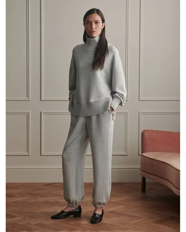 Varley The Classic Cuff Pants - Light Grey