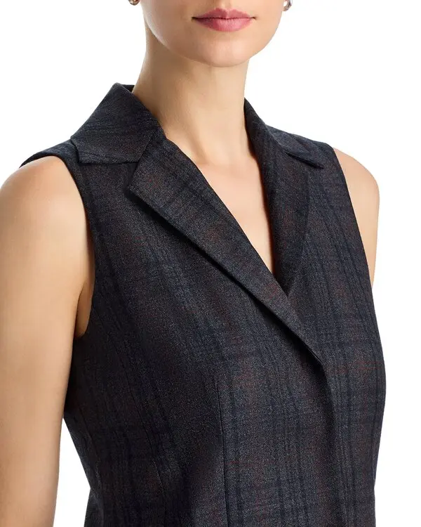 Theory Wool Collared Vest