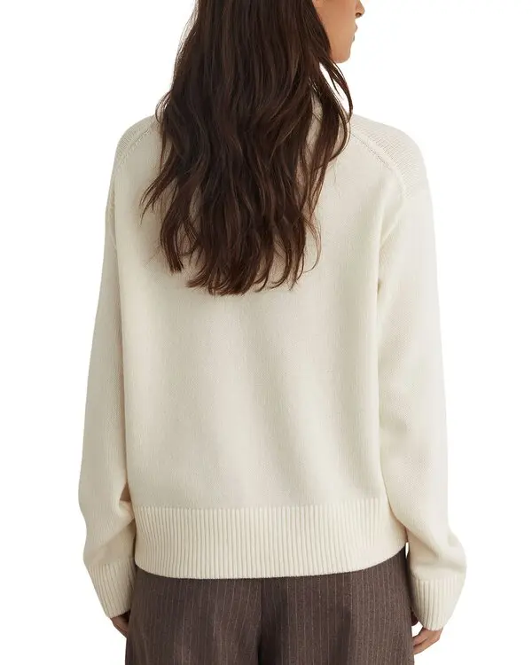 REISS Mari Wool & Cashmere V Neck Sweater