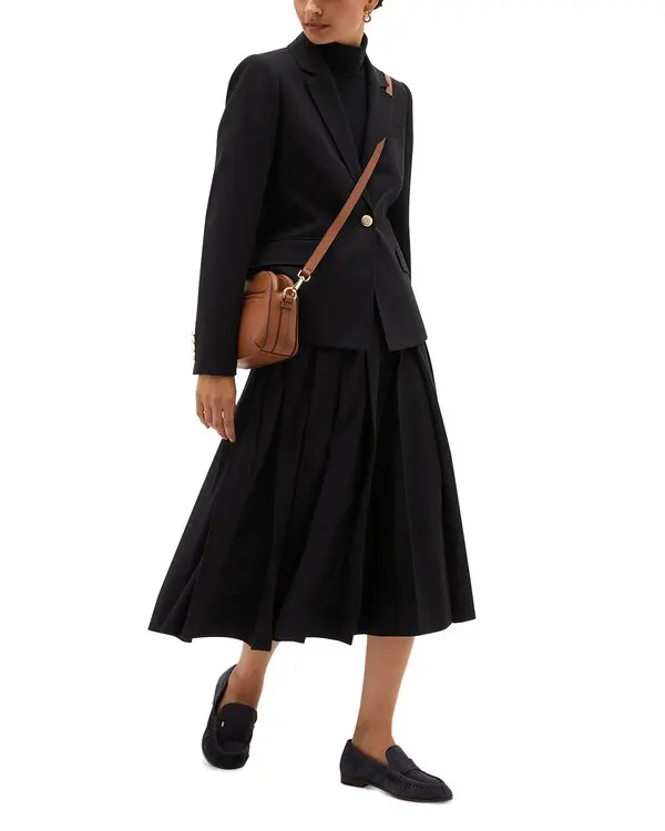 HOBBS LONDON Paige Pleated Midi Skirt