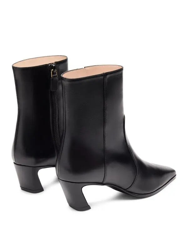 STUART WEITZMAN Stassi 50 Leather Ankle Boots