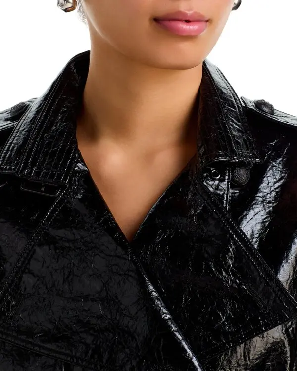 Kobi Halperin Anabelle Faux Leather Belted Jacket