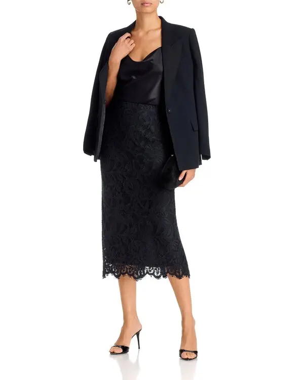 Kobi Halperin Simone Lace Midi Skirt